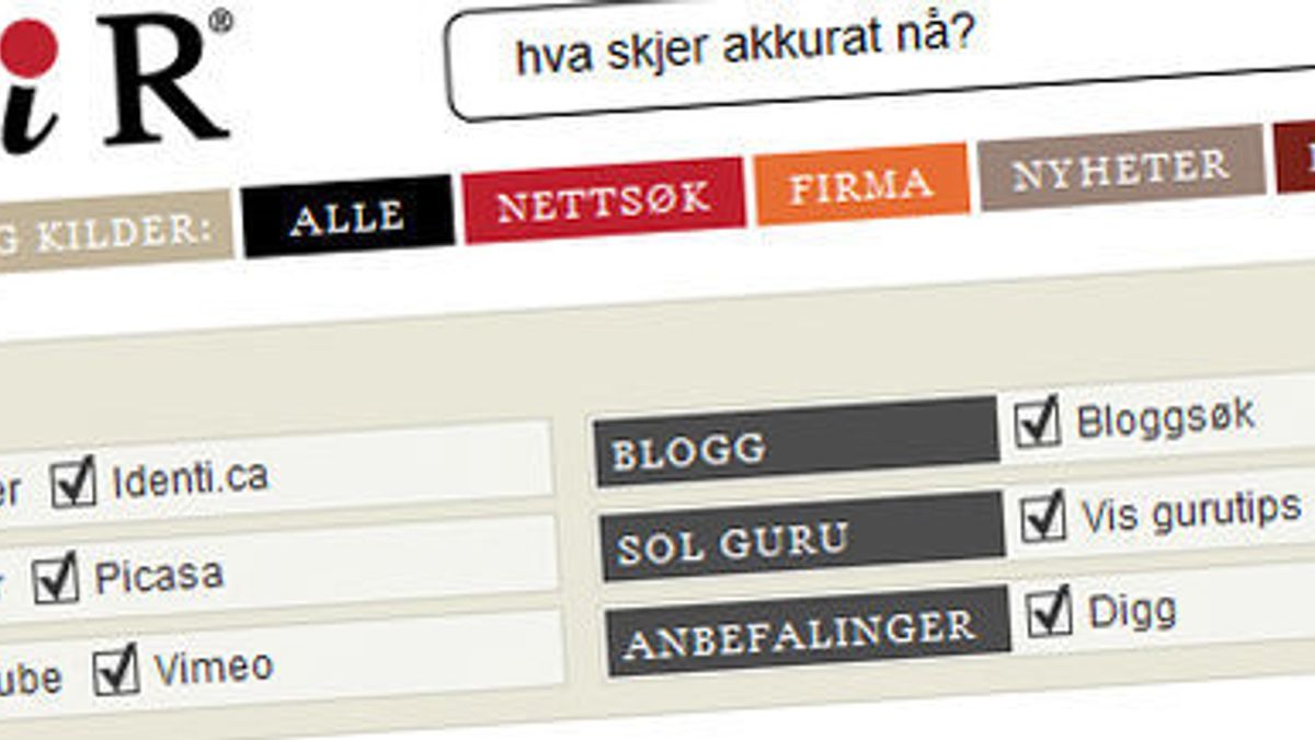 Kvasir med søk for sosiale medier - Digi.no