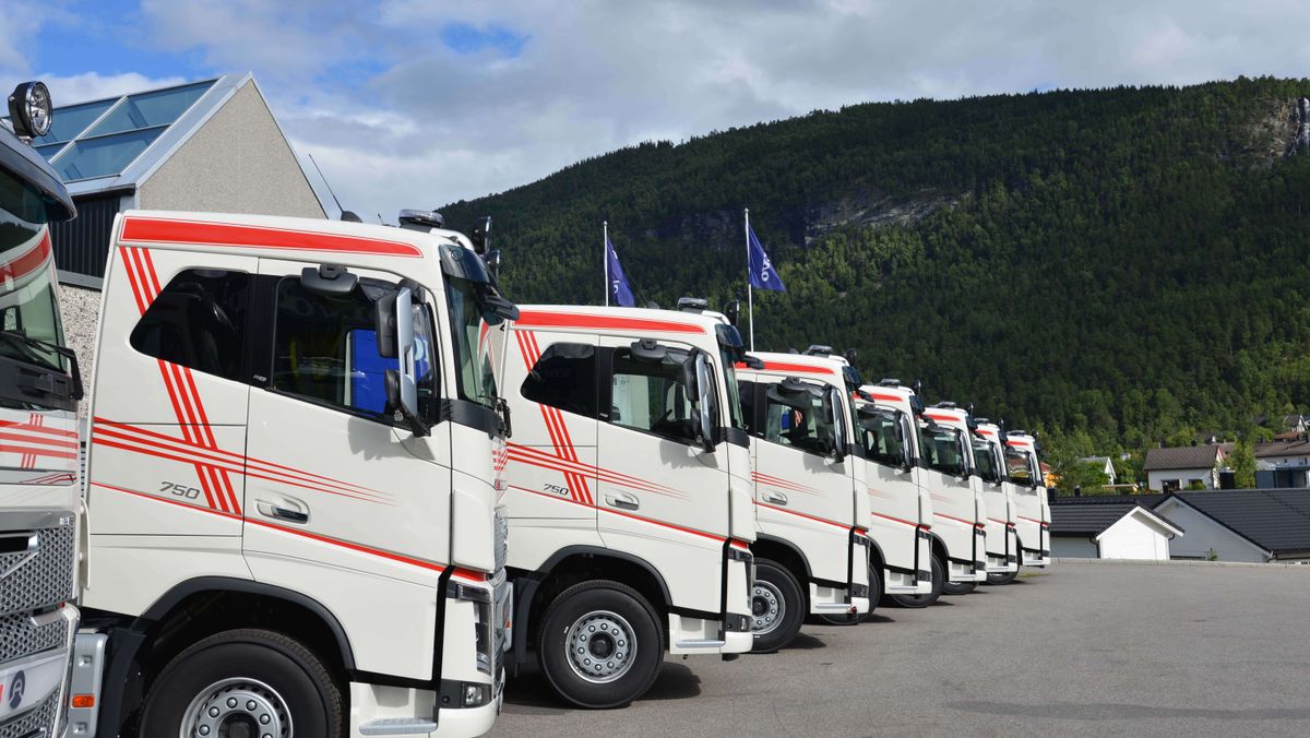 10 nye Volvo-lastebiler til Aurstad | Tu.no