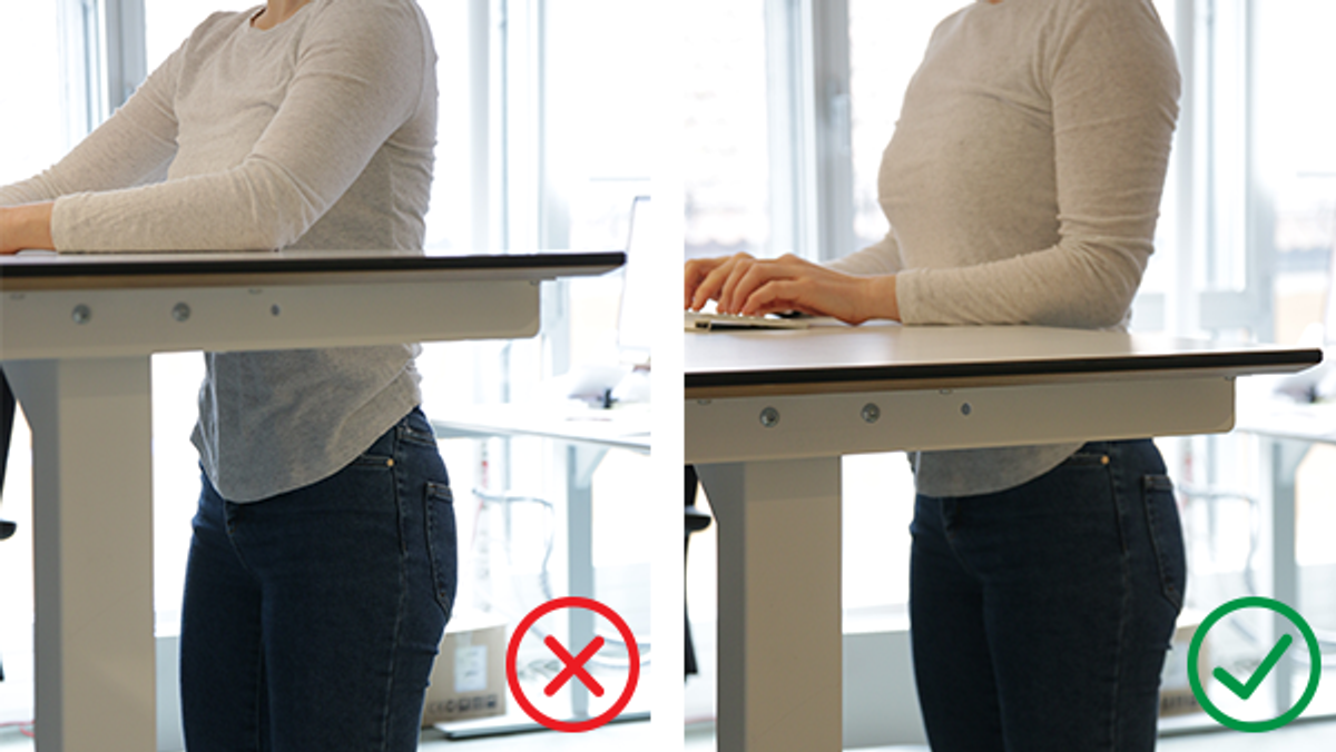 Står du ved pulten på jobb? Her er 4 ting du bør huske på. | Tu.no