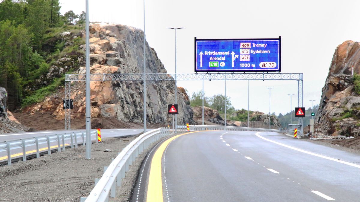 Se videoen: Her er nye E18 Tvedestrand-Arendal | Tu.no