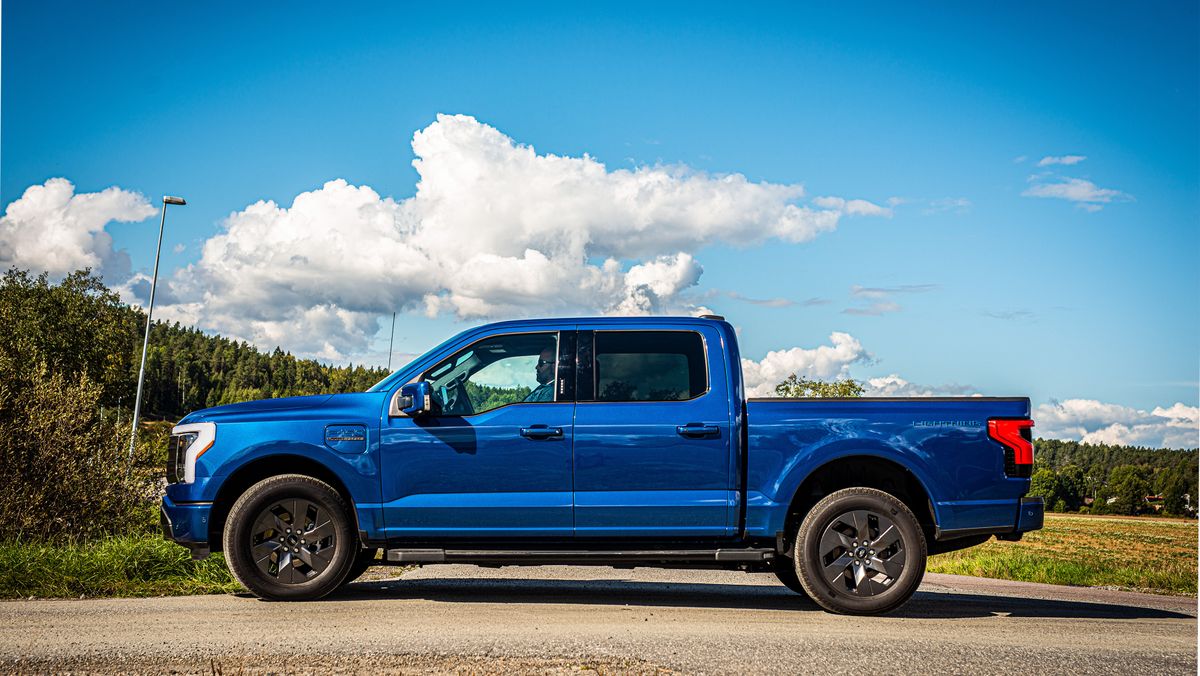 Vi prøvekjører Ford F-150 Lightning: 200.000 amerikanere hindrer denne ...