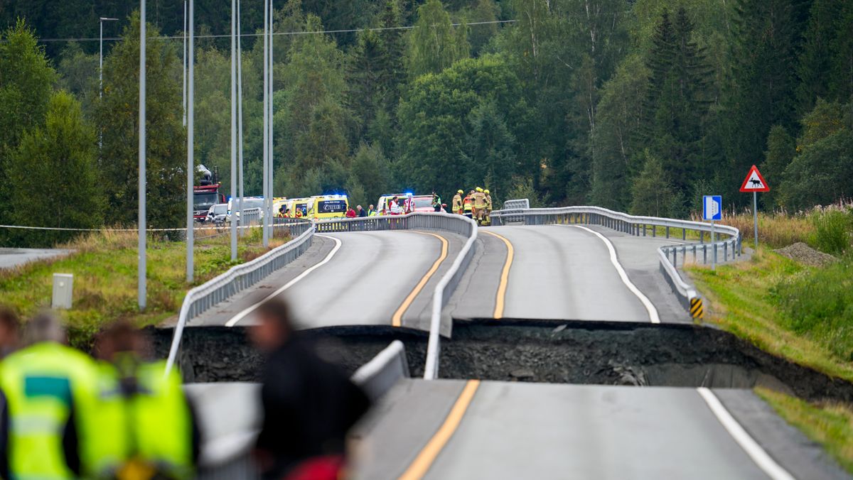 Stort ras har delt E6 i to | Tu.no