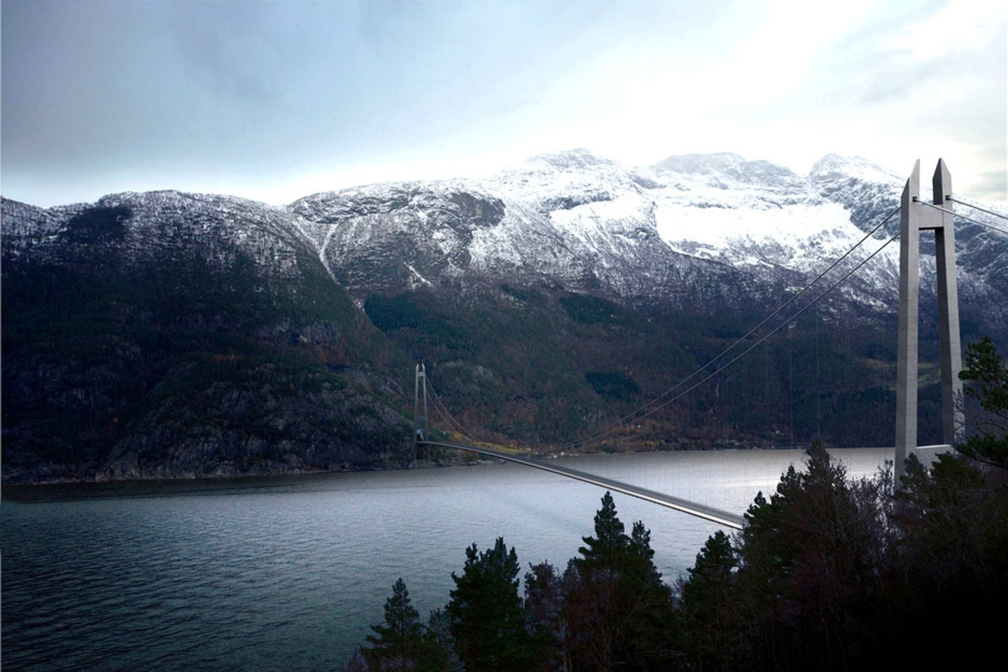 Vil ha storm rundt Hardangerbrua | Tu.no