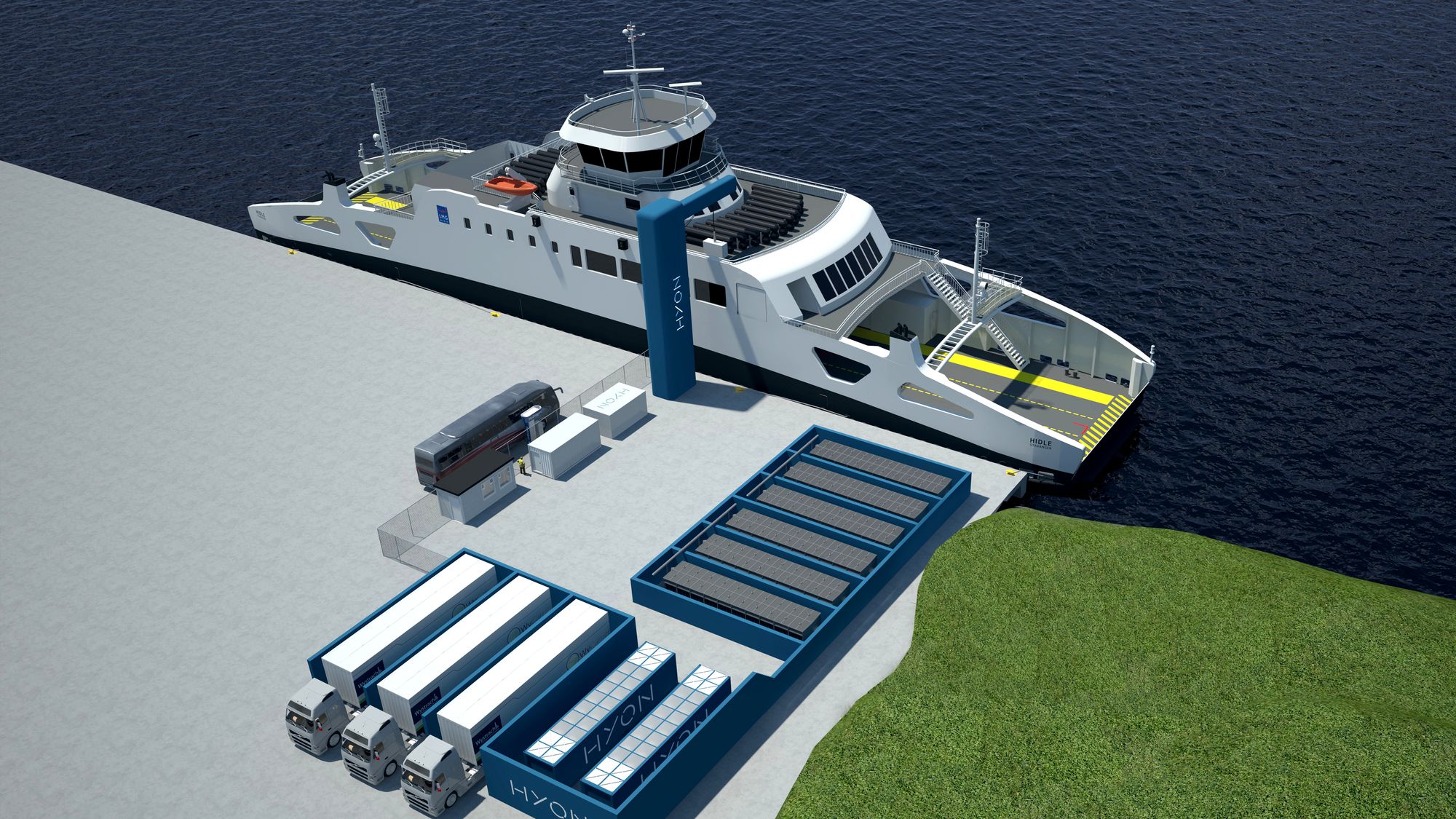 Hyon og Mitsui vil bygge hydrogenstasjoner for skip | Tu.no